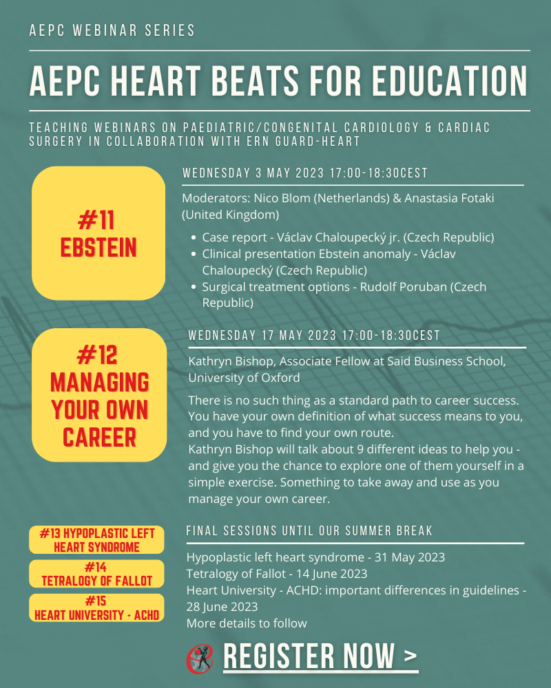 AEPC Heart beats for education - May & June sessions | AEPC